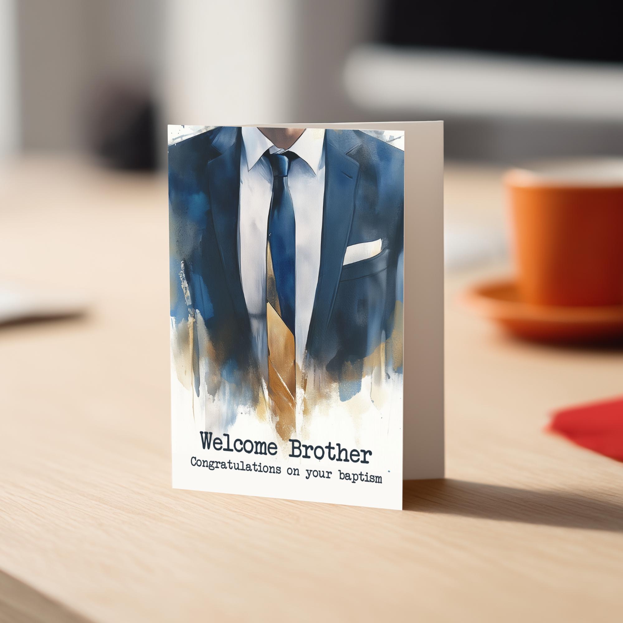 Greetings Card JW - Gloss - Baptism - Welcome Brother Congratulations ...