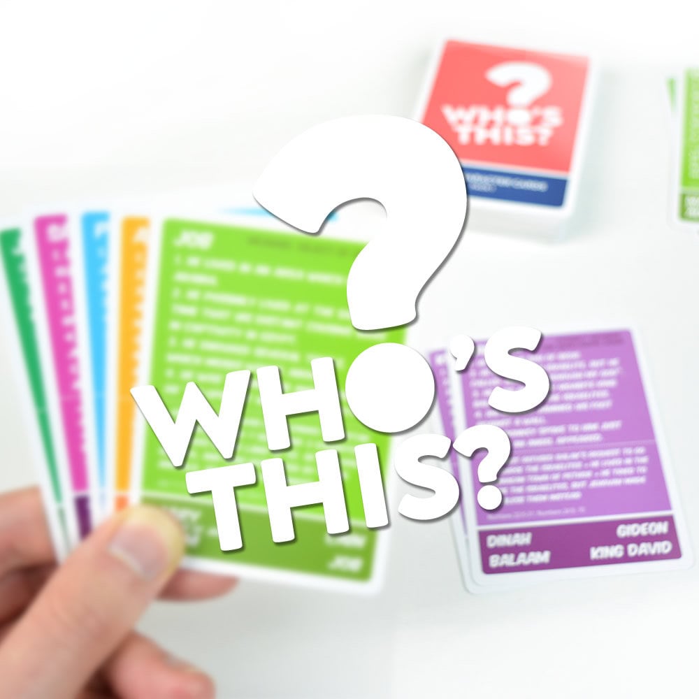 Who's This the Bible Character Card Game | Etsy
