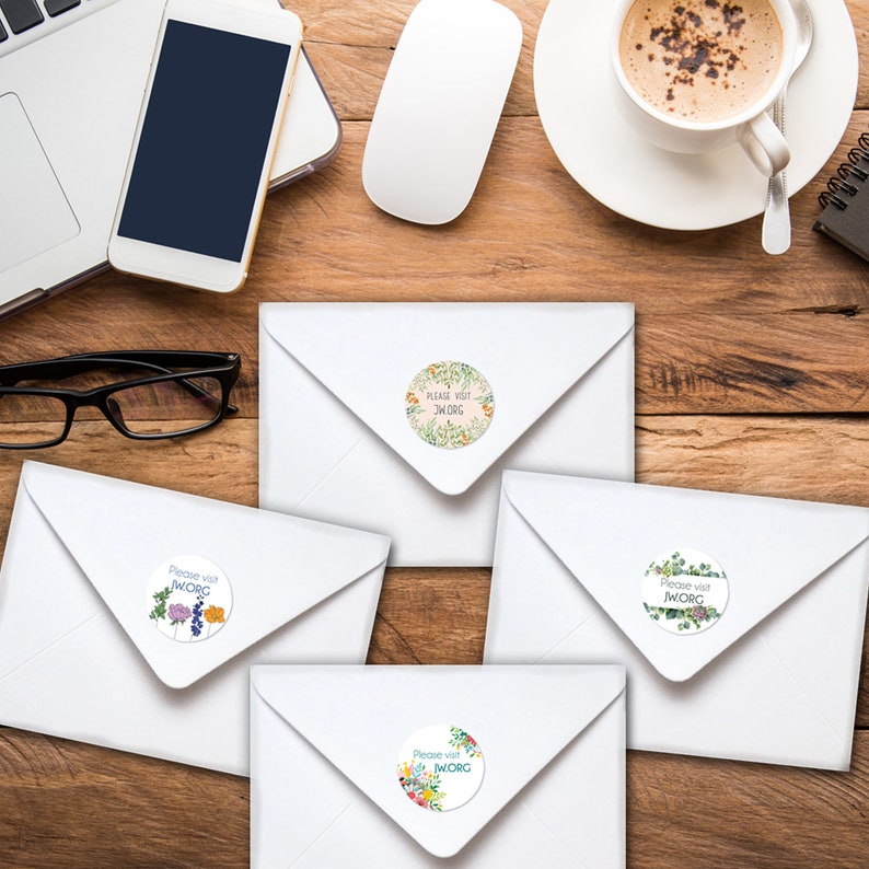 JW Stickers - 84 Gloss Stickers - Round JW.ORG - for Letter Writing - Etsy