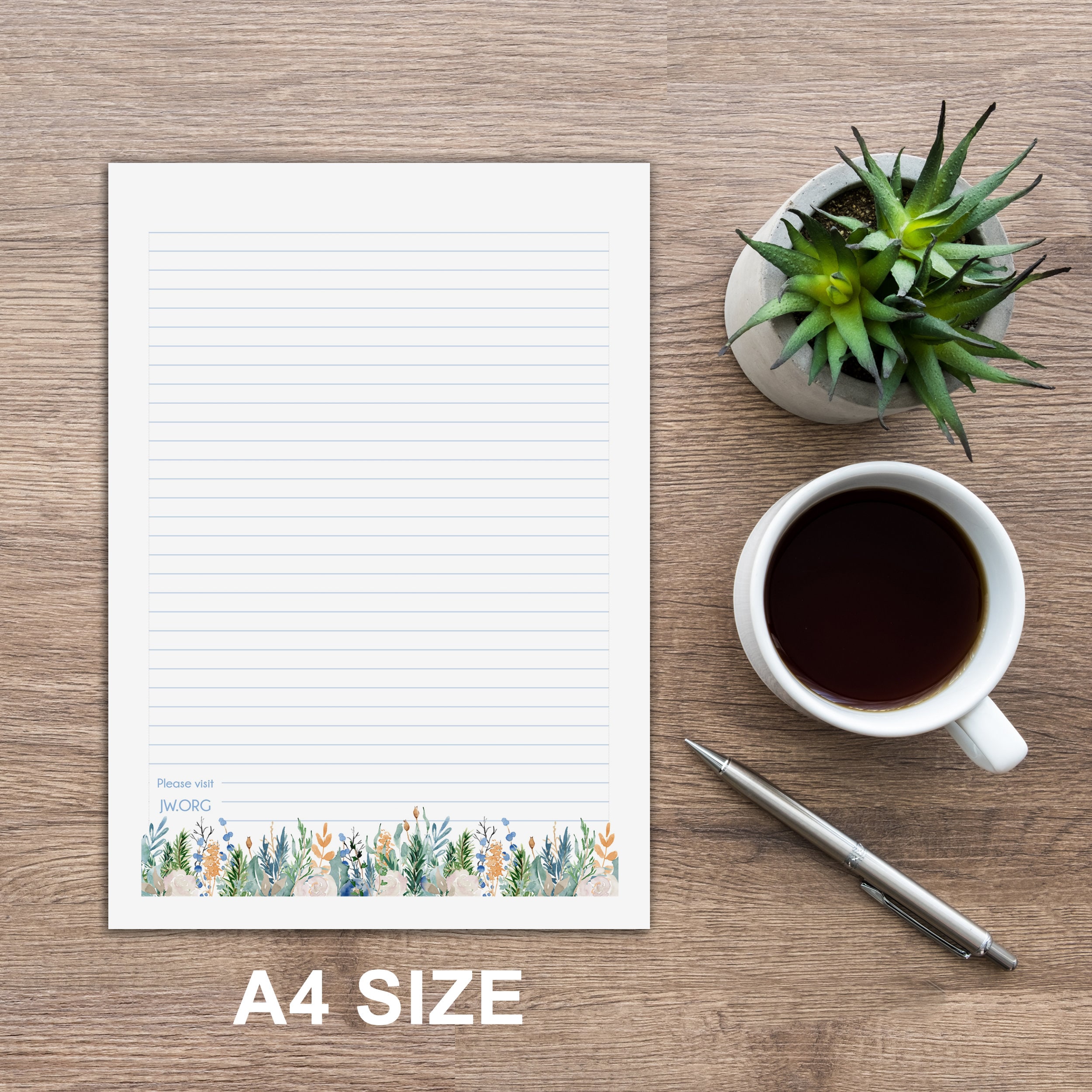 JW A4 Size Letter Writing Pad 50 Sheets Option With 50 - Etsy UK