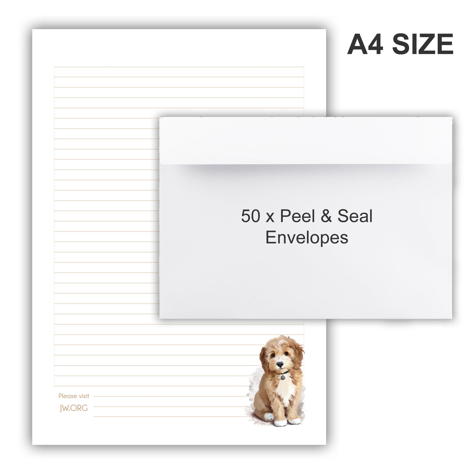 JW A4 Size Letter Writing Pad 50 Sheets Option With 50 - Etsy UK