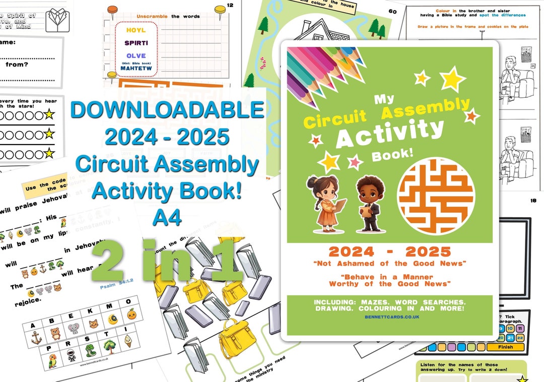 Digital Printable | JW Kids Circuit Assembly Activity Book | 2in1 ...