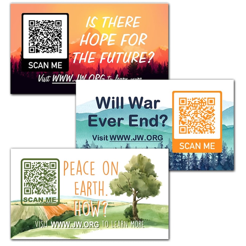 Stickers - 60 Stickers - Questions - JW.ORG QR Code - for Letter ...