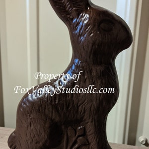 Chocolate Rabbit (ceramic) Large Size - Etsy