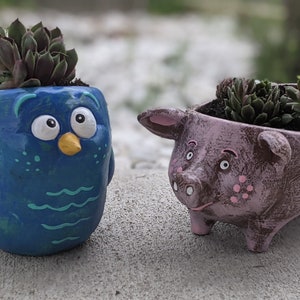 Funny Critter Containers/pots - Etsy