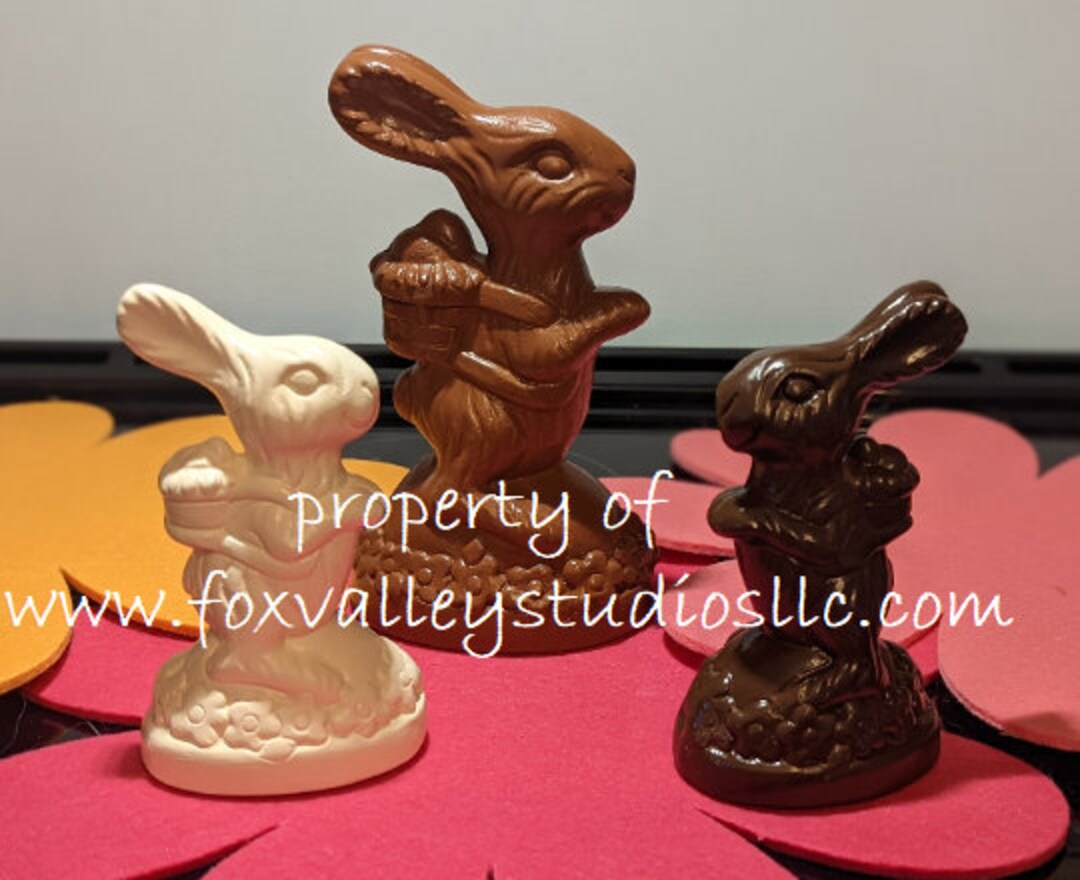 Larger Ceramic Chocolate Rabbit - Etsy