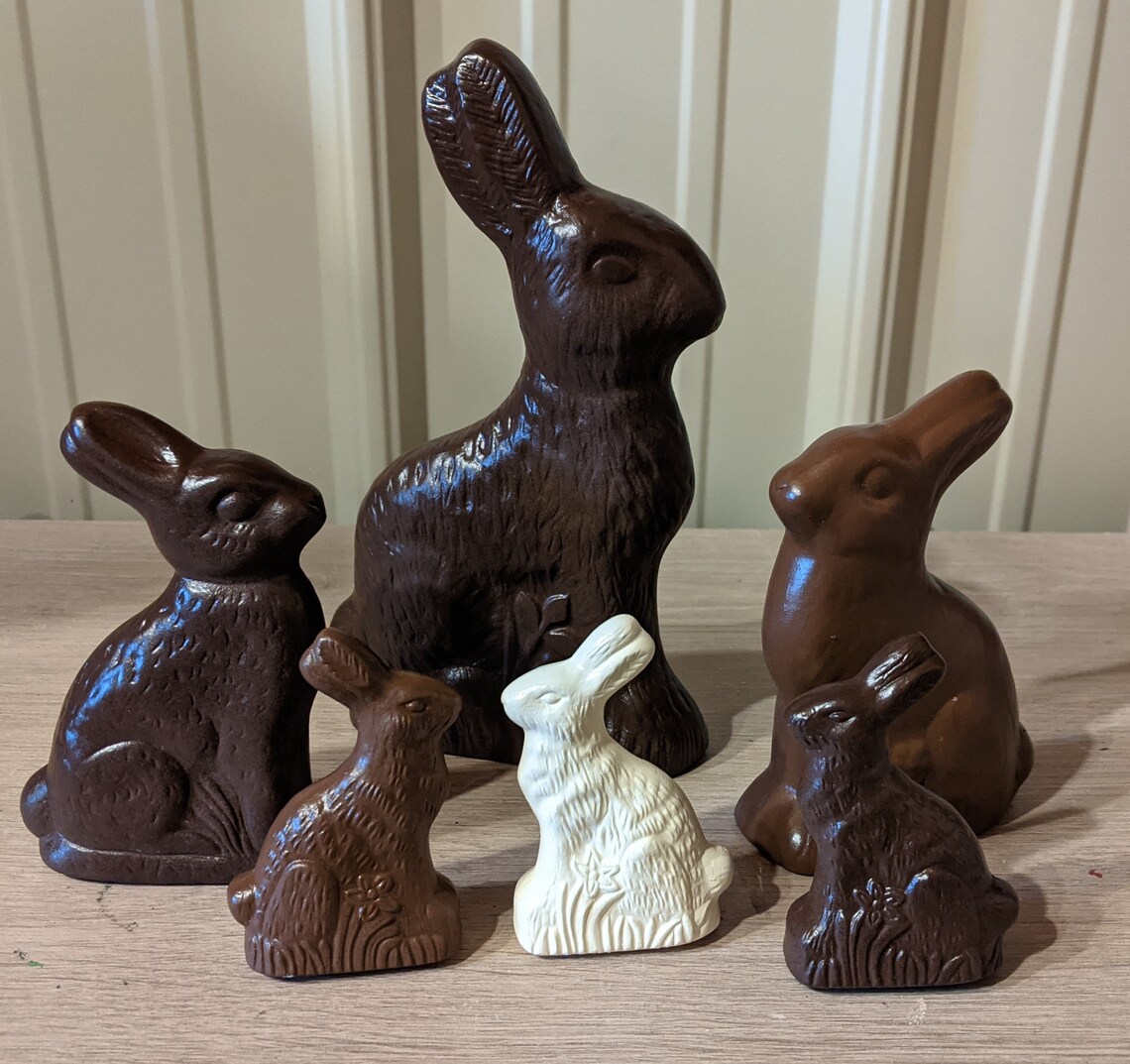 Chocolate Rabbit ceramic Large Size - Etsy