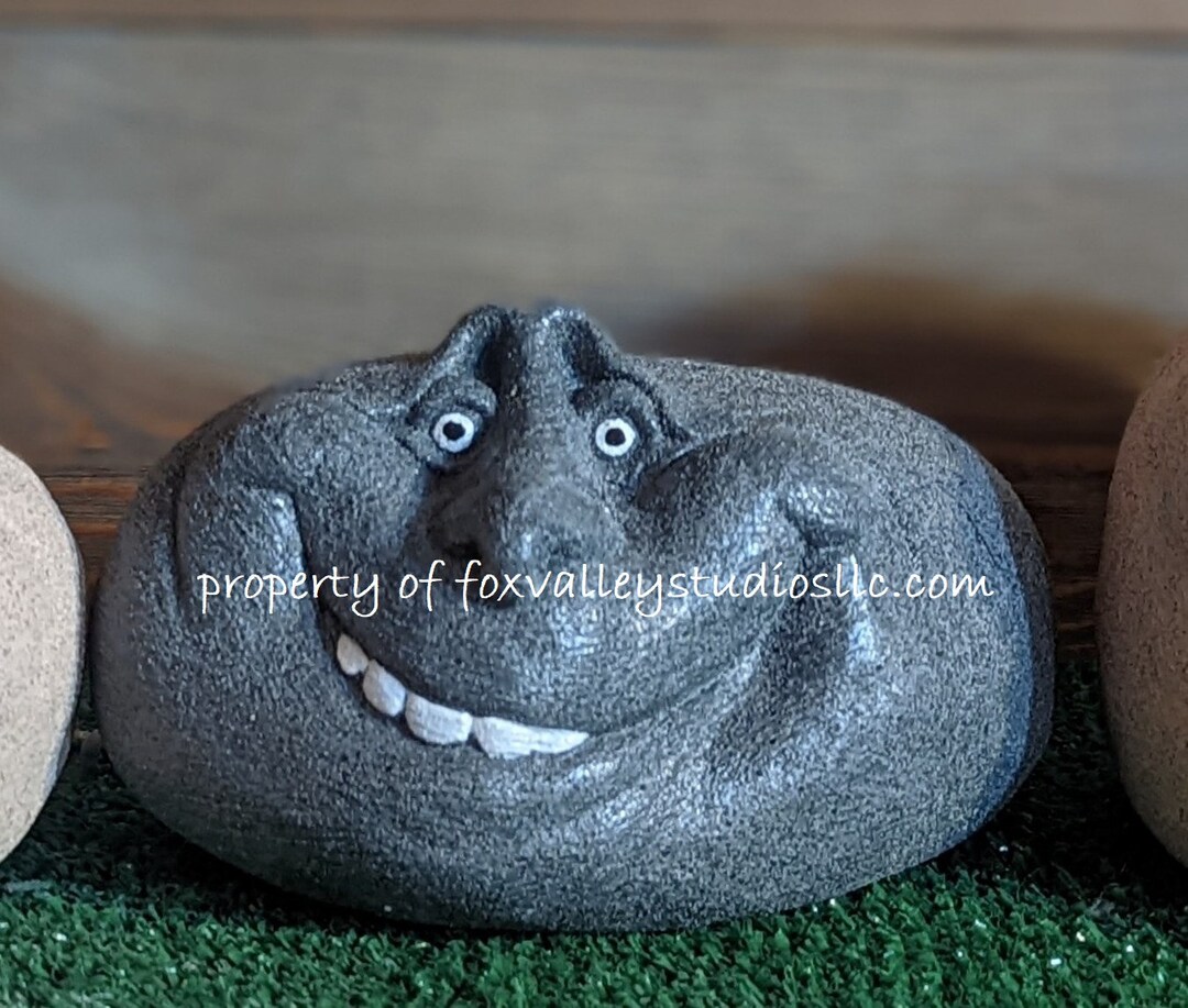 Baby Rock Face With Teeth - Etsy