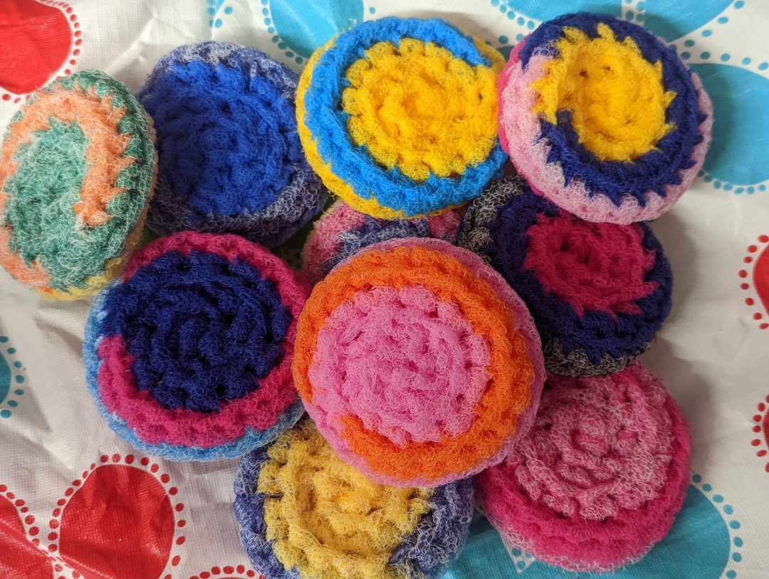Double Thick Handmade Scrubbies - Etsy