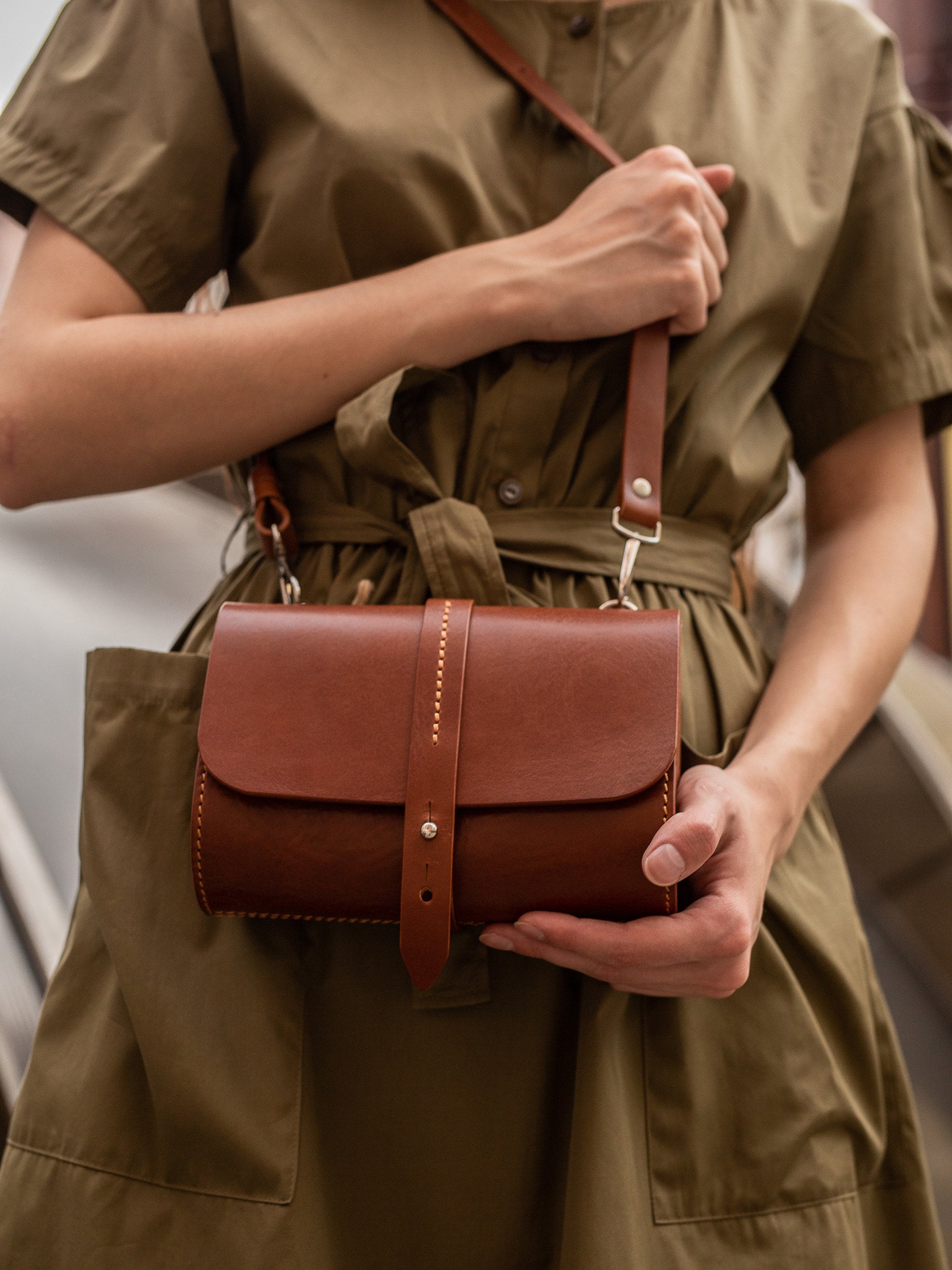Leather Convertible Fanny Packs and Shoulder Bag, Minimalist Womens ...
