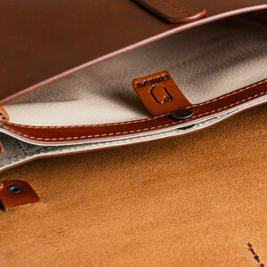 Leather Crossbody Bag Copper, Women's Shoulder Purse Minimalist Style ...