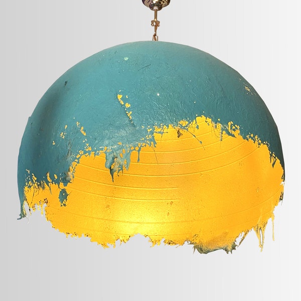 Paper Mache Lamp - Etsy