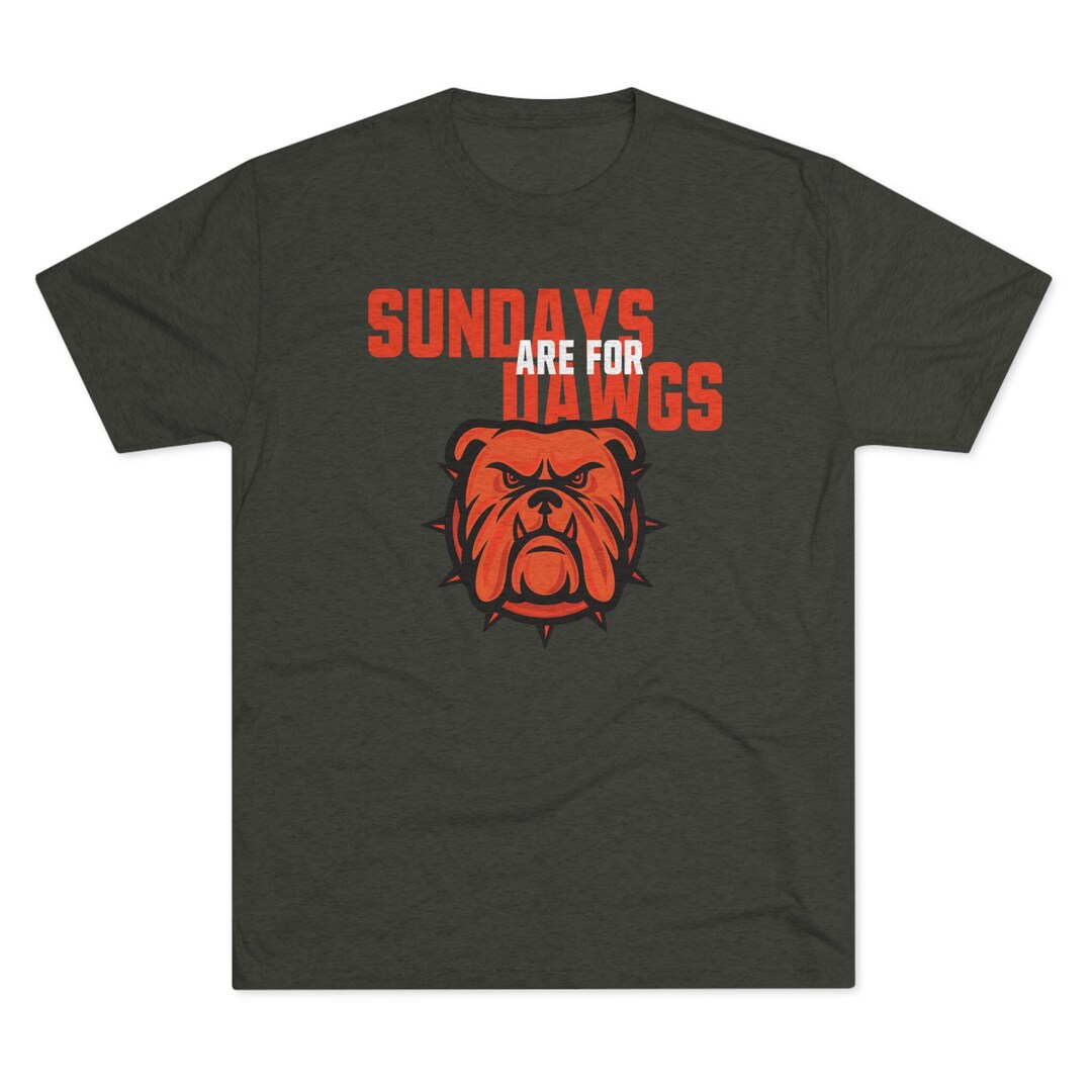 Cleveland Football Dawg Pound Sundays Are for Dawgs Brown Unisex Tri ...