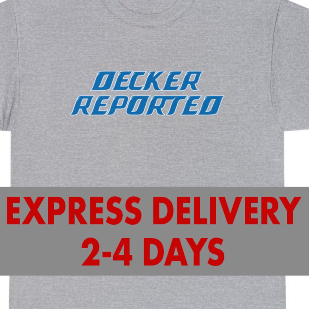 Decker Reported Detroit Football Fan QUICK SHIP Unisex Heavy Cotton Tee ...