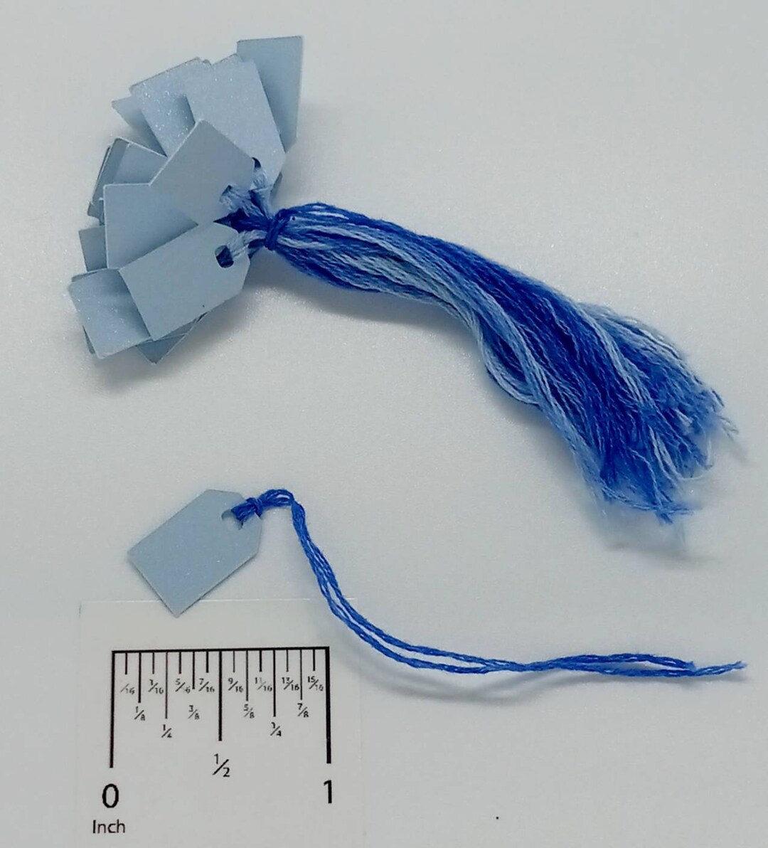 Small Tiny Blue Price Tags - Etsy