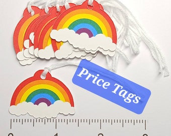 Rainbow Gift Tags for Birthday Parties and Children's Events, Back to ...