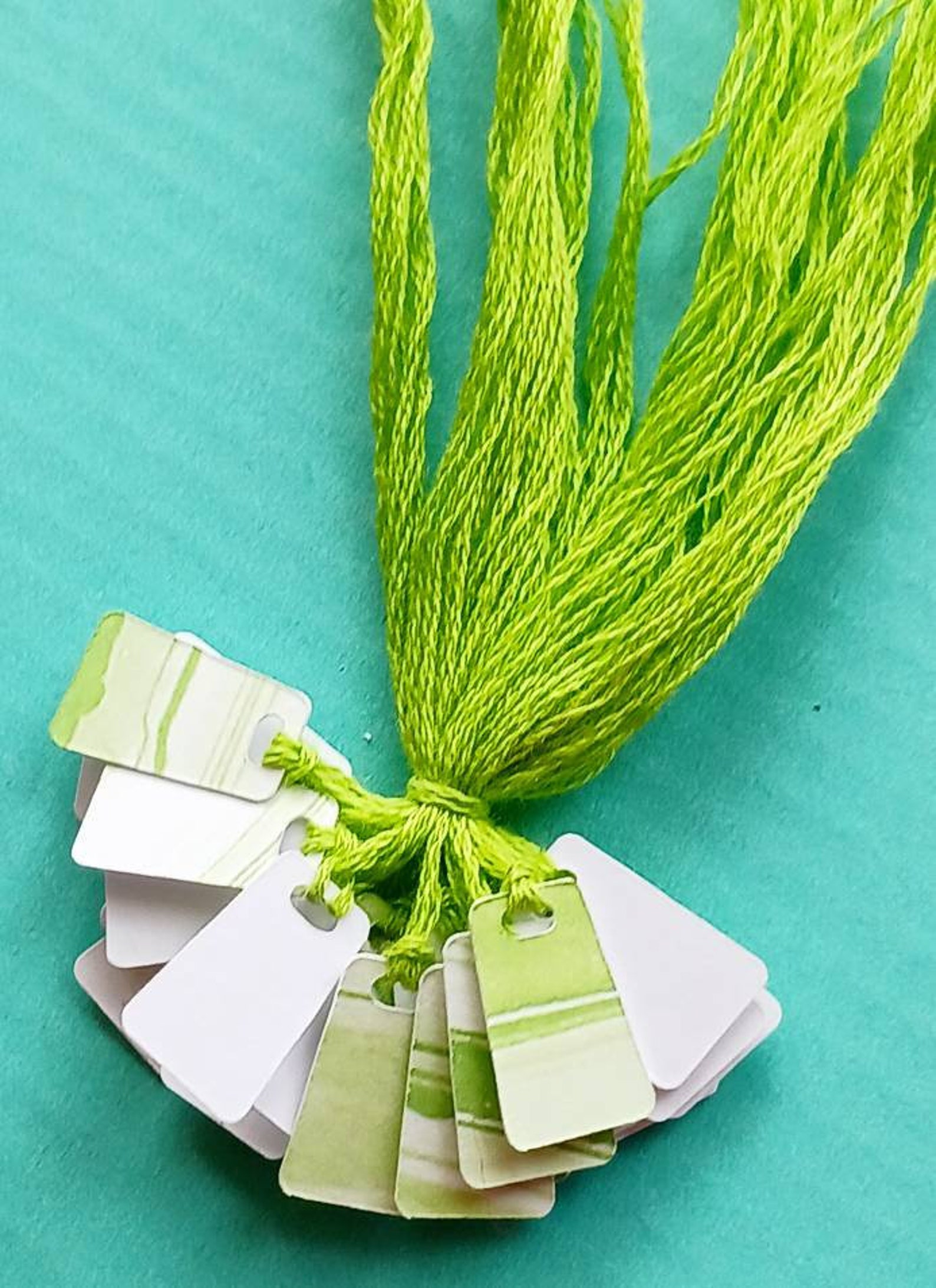 Small Tiny Green Price Tags - Etsy