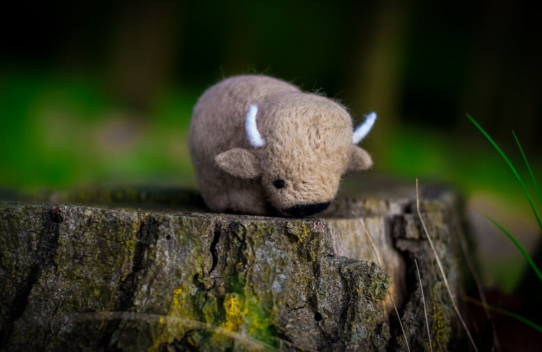 Needle Felting Kit BISON Learn How to Make a Bison and Spend Your Time ...