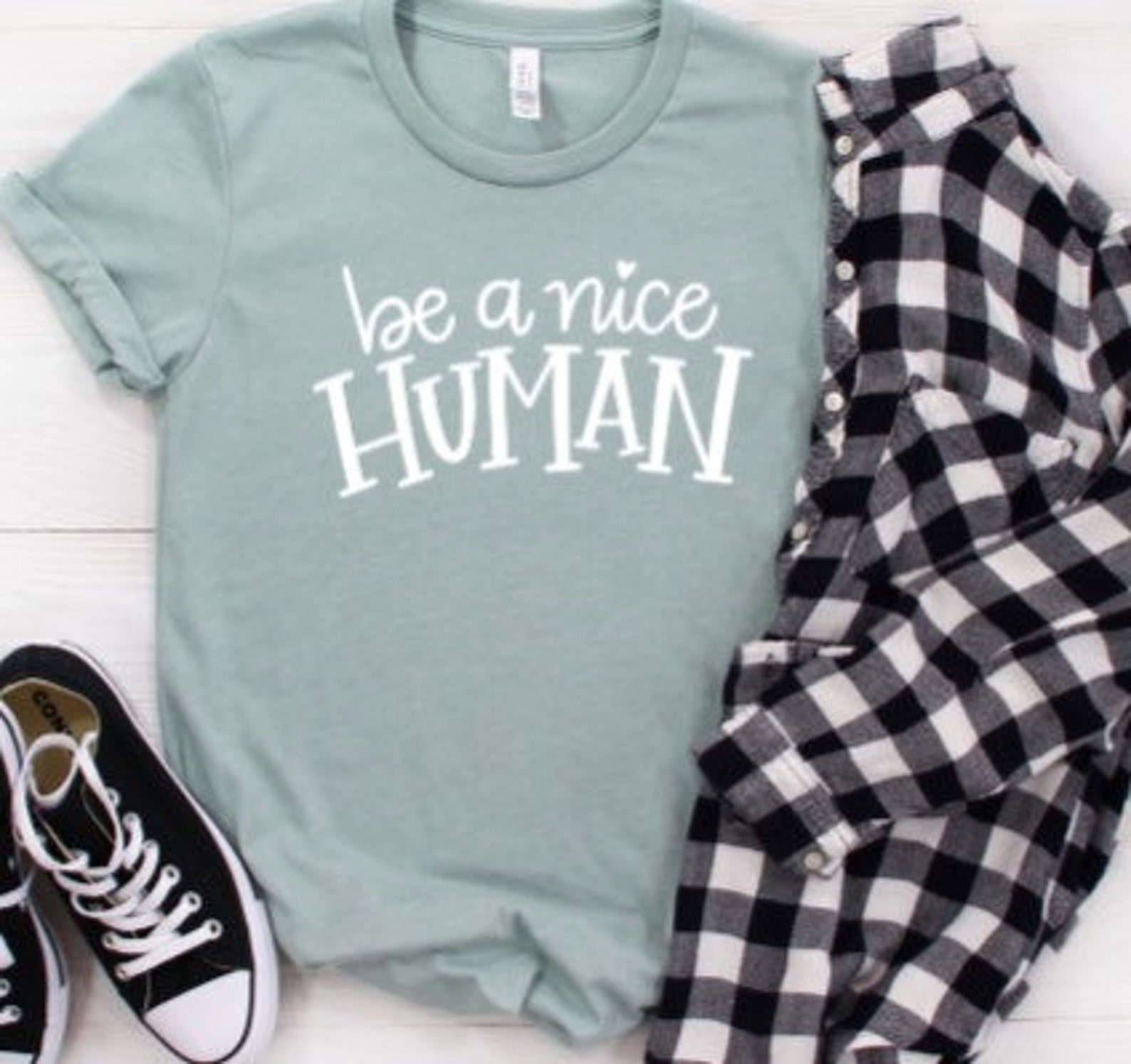 Be a nice human Shirt nice humans TShirt Encouraging shirt | Etsy