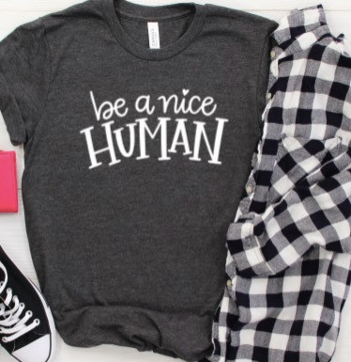 Be a nice human Shirt nice humans TShirt Encouraging shirt | Etsy