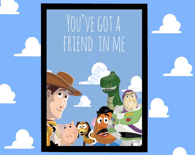 TOY STORY Print Buzz Woody Rex Hamm Potato Head and - Etsy