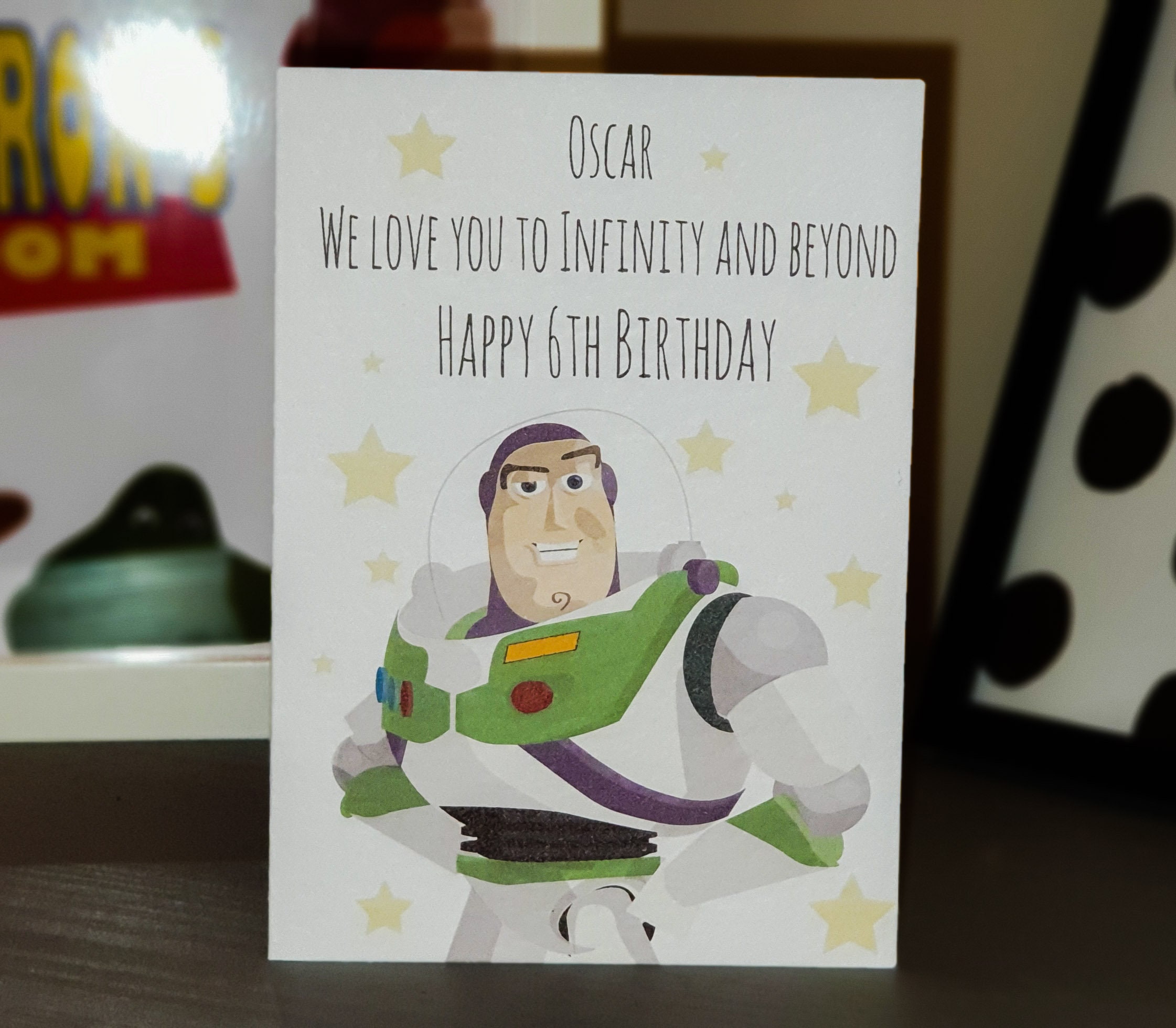 Personalised Name and Age Birthday Card Toy Story Buzz - Etsy