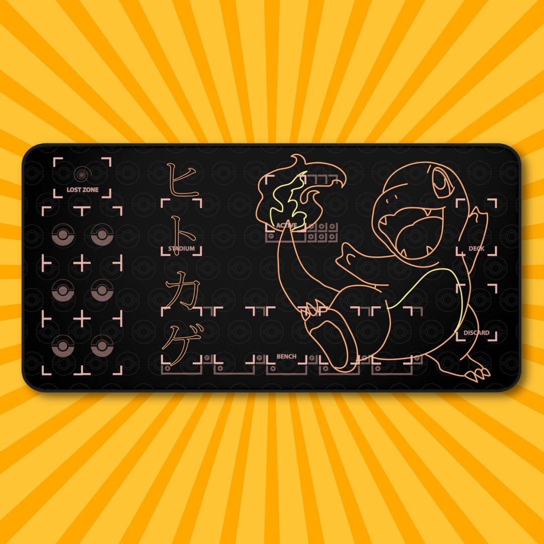 Charmander Playmat Pokemon TCG Card Mat Charizard Desk Mat Gifts for ...