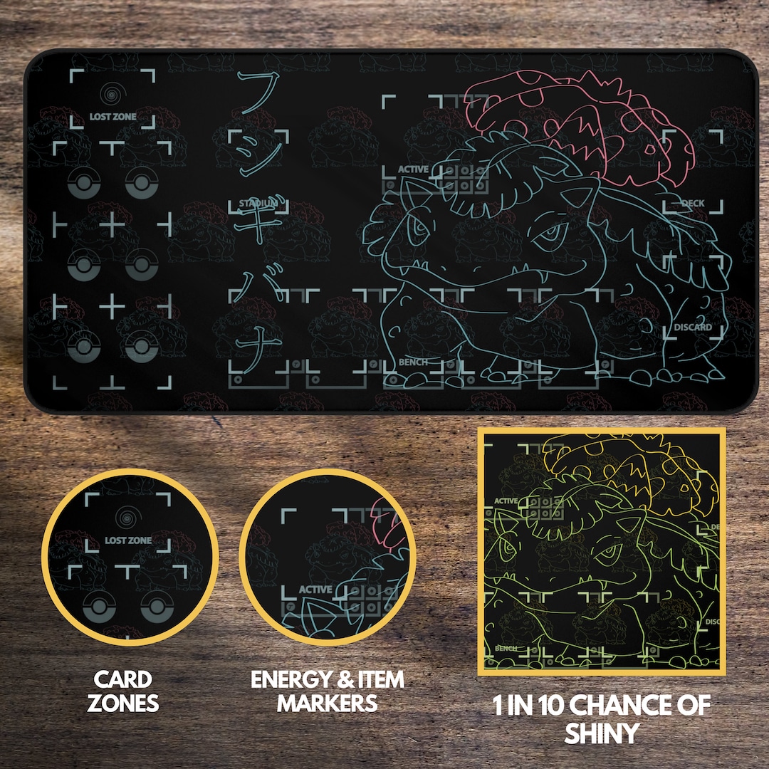 Venusaur Large Playmat Pokemon TCG Card Mat Grass Desk Mat Gifts for ...