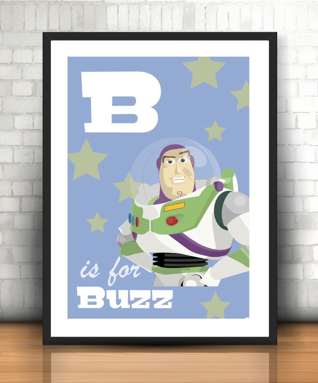 Letter B Buzz Lightyear Toy Story Alphabet Print - Etsy