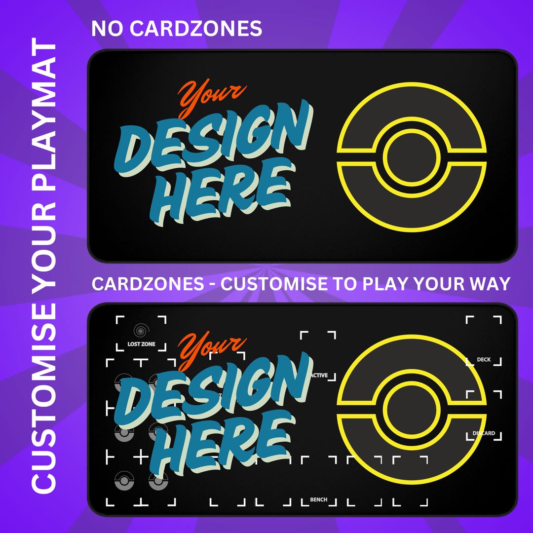 Custom Playmat Pokemon TCG Card Mat Desk Mat Gifts for Geeks Birthday ...