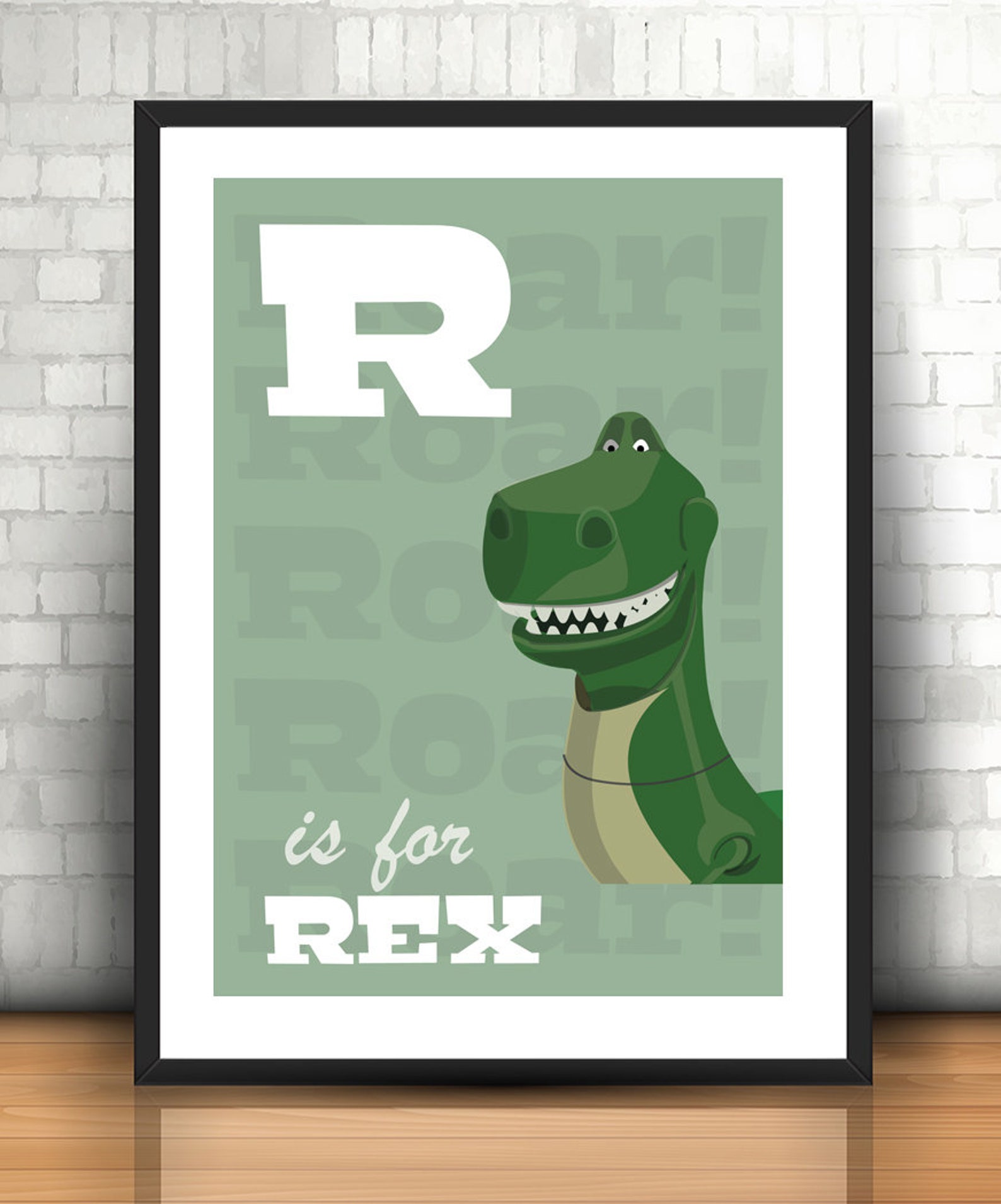 Letter R Toy Story Alphabet Print Rex Digital Download - Etsy
