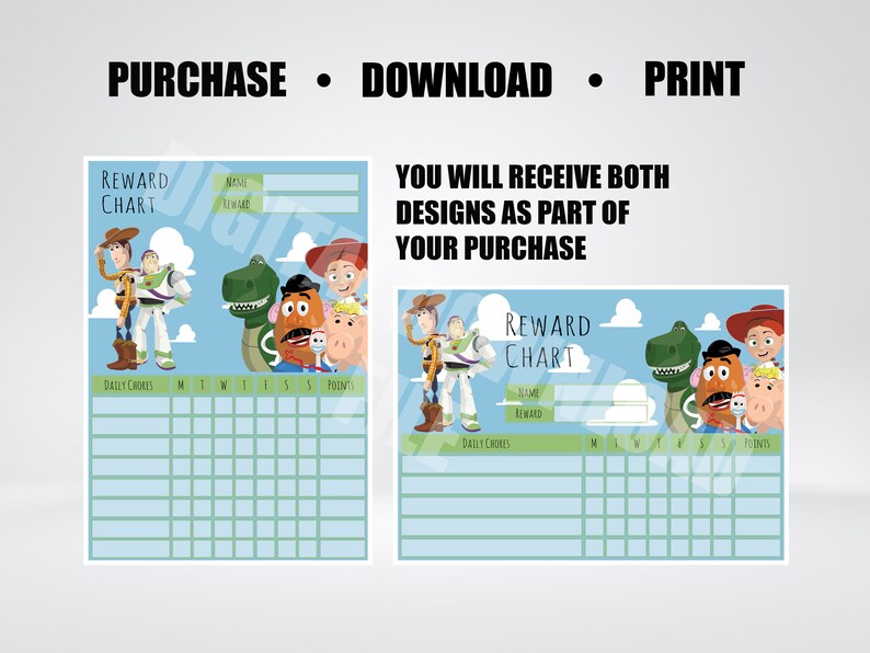 Toy Story Themed Child's Reward Chart - Etsy UK