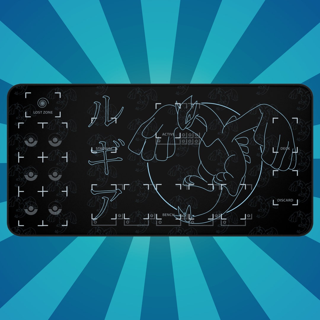 Lugia Playmat Pokemon TCG Card Mat Desk Mat Gifts for Geeks Birthday ...