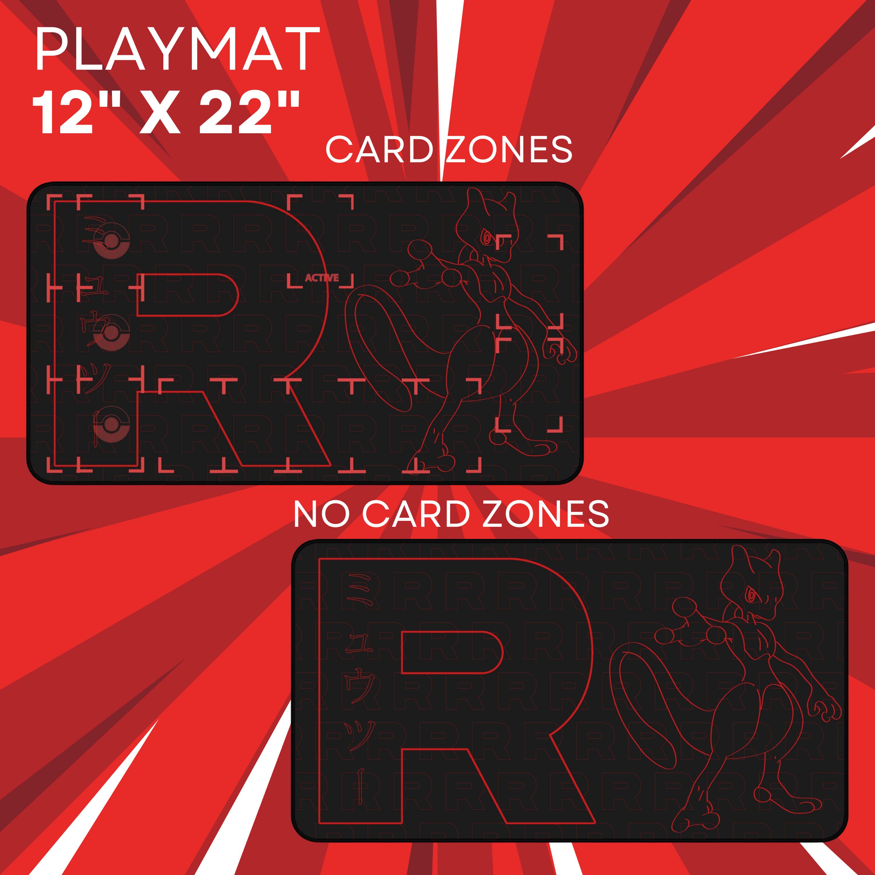 Team Rockets Mewtwo Playmat | Pokemon TCG Card Mat Desk Mat Gifts for ...