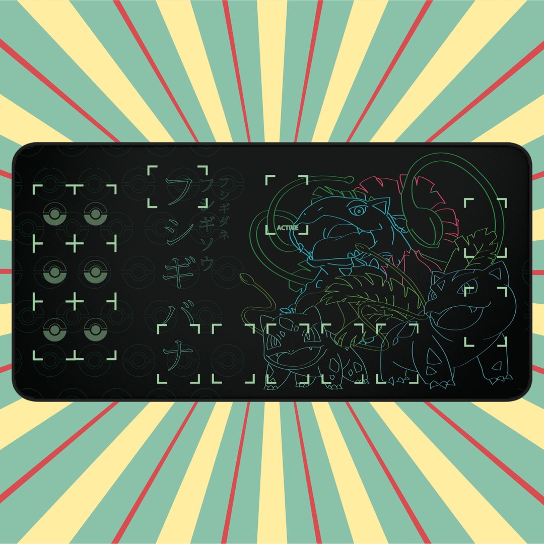 Bulbasaur Ivysaur Venusaur Playmat Pokemon TCG Card Mat Desk Mat Gifts ...