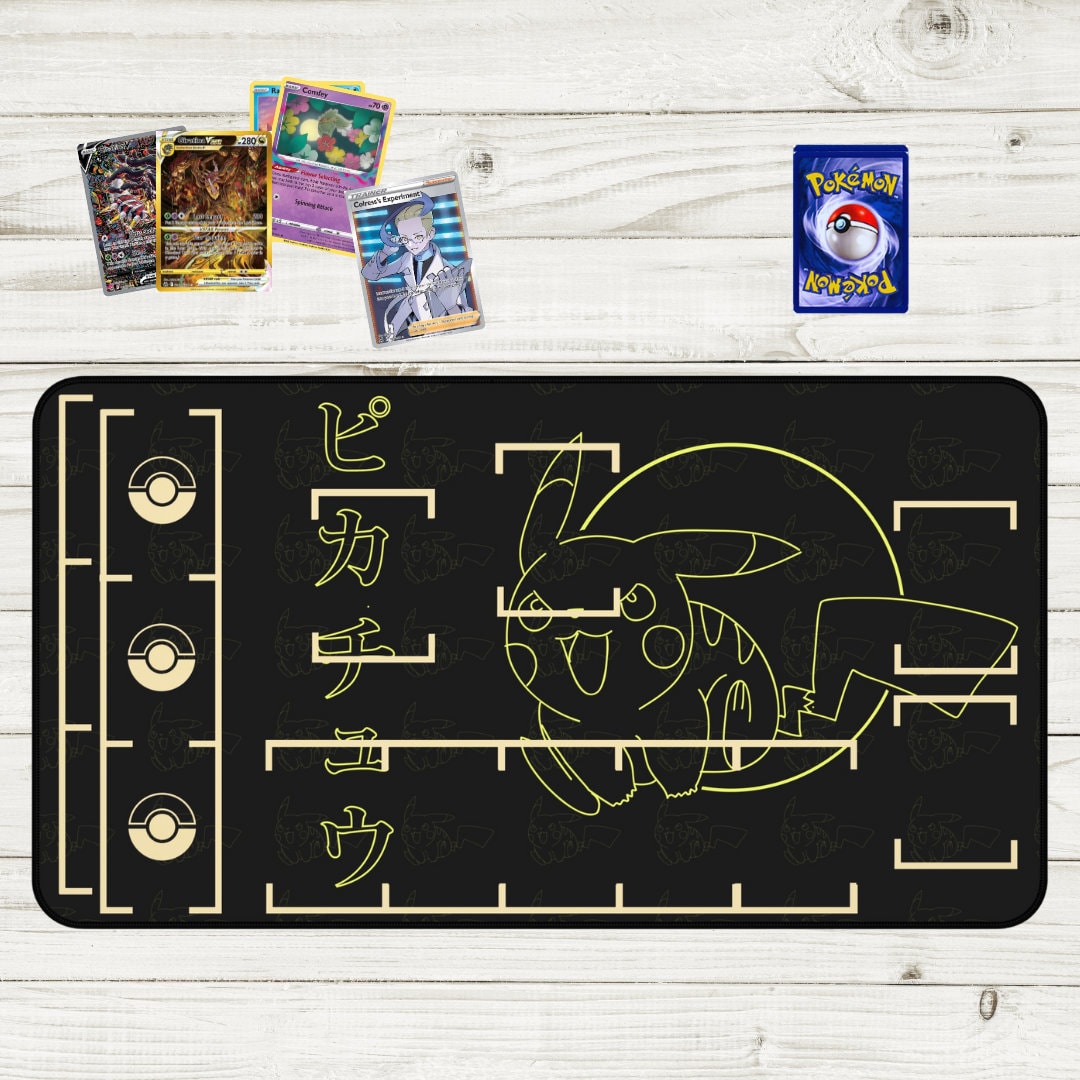 Playmat Pokemon TCG Pikachu Card Mat Desk Mat Gifts for Geeks Birthday ...