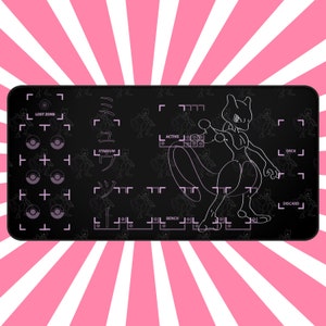 Mewtwo Large Playmat Pokemon TCG Card Mat Desk Mat Gifts for Geeks Birthday Fan Pokemon TCG Card ...