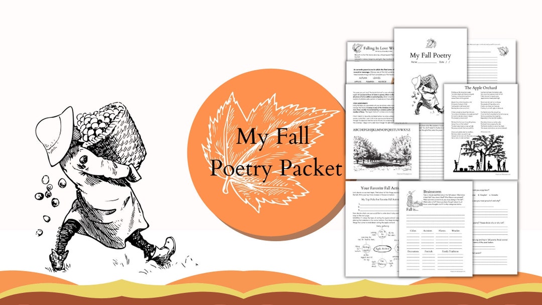 My Fall Poetry Packet - Etsy