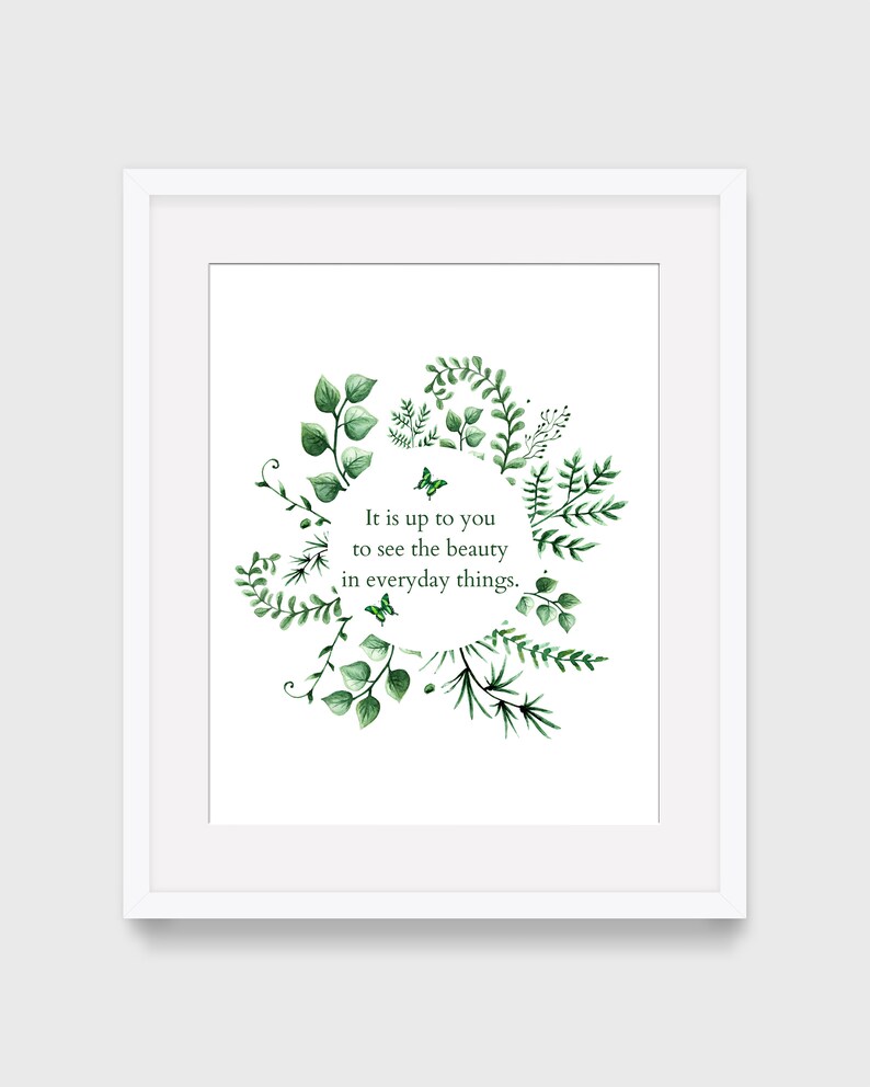 Everyday Beauty - Inspirational Quote - Digital Print - Etsy