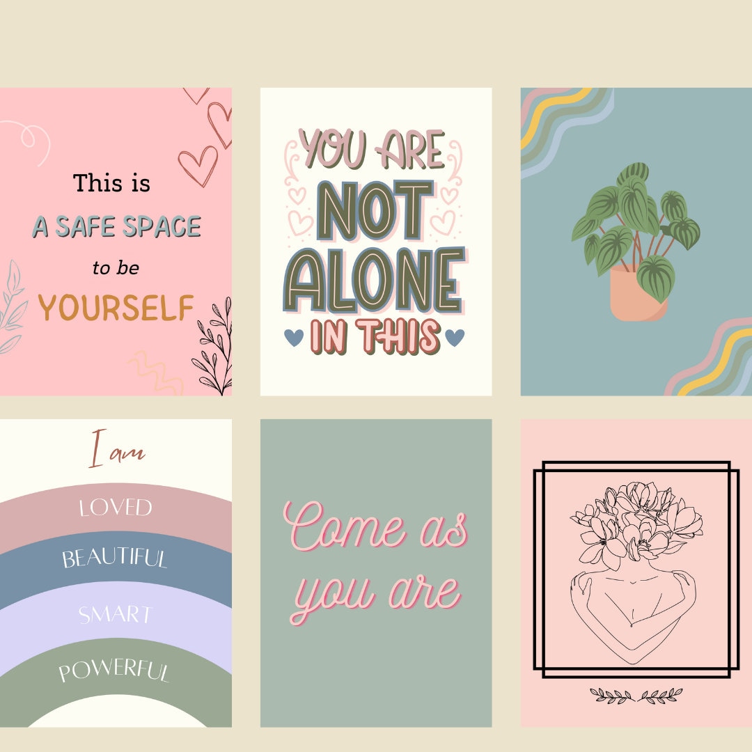 16 Digital Mental Health Posters/print Outs - Digital File Only - Etsy