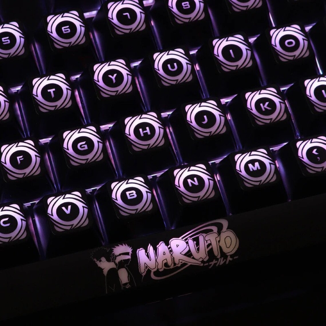 Backlit Naruto Keycaps Set Anime Akatsuki Premium 104pcs OEM | Etsy