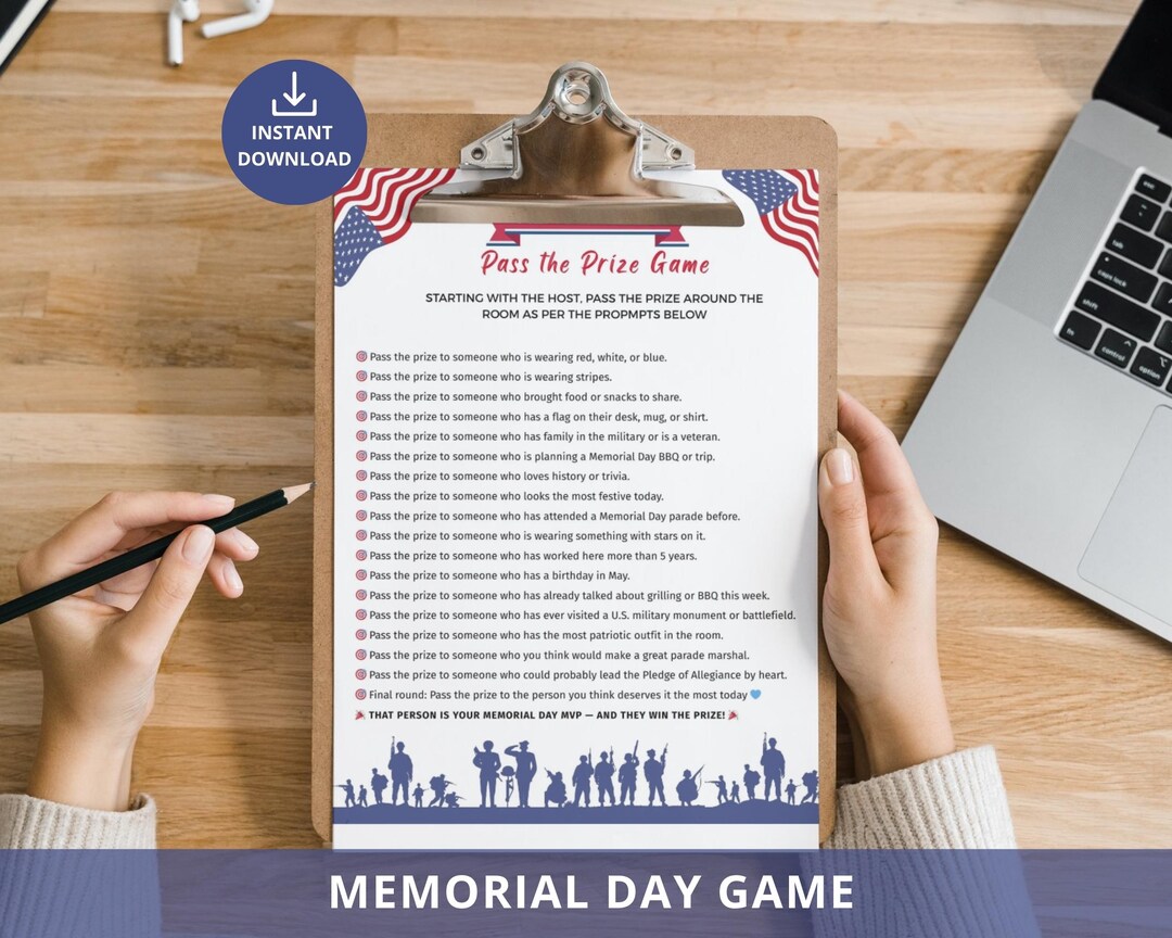 Memorial Day Games for the Office, Pass the Prize Team Building ...