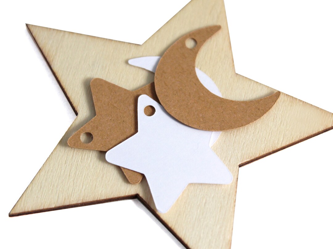 25 Star And/or Moon Labels - Etsy UK