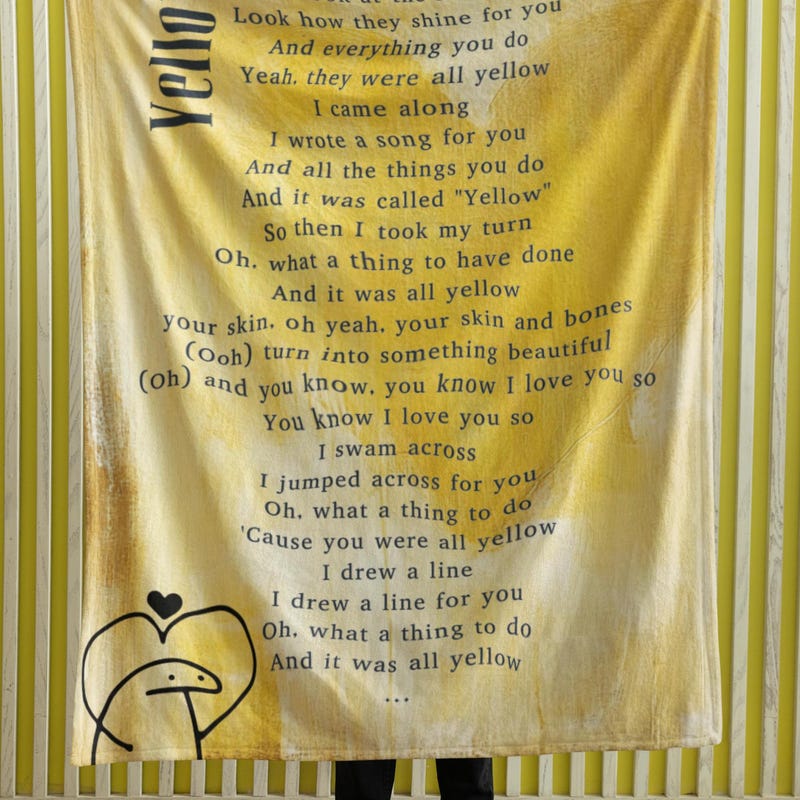 Coldplay Yellow - Etsy