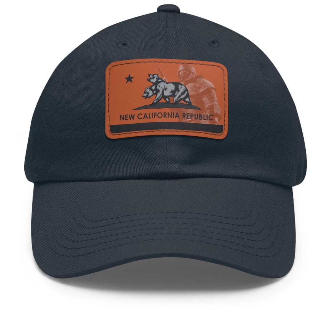 NCR Hat New California Republic, Cap New California Republic Logo, Hat With Leather Patch NCR ...