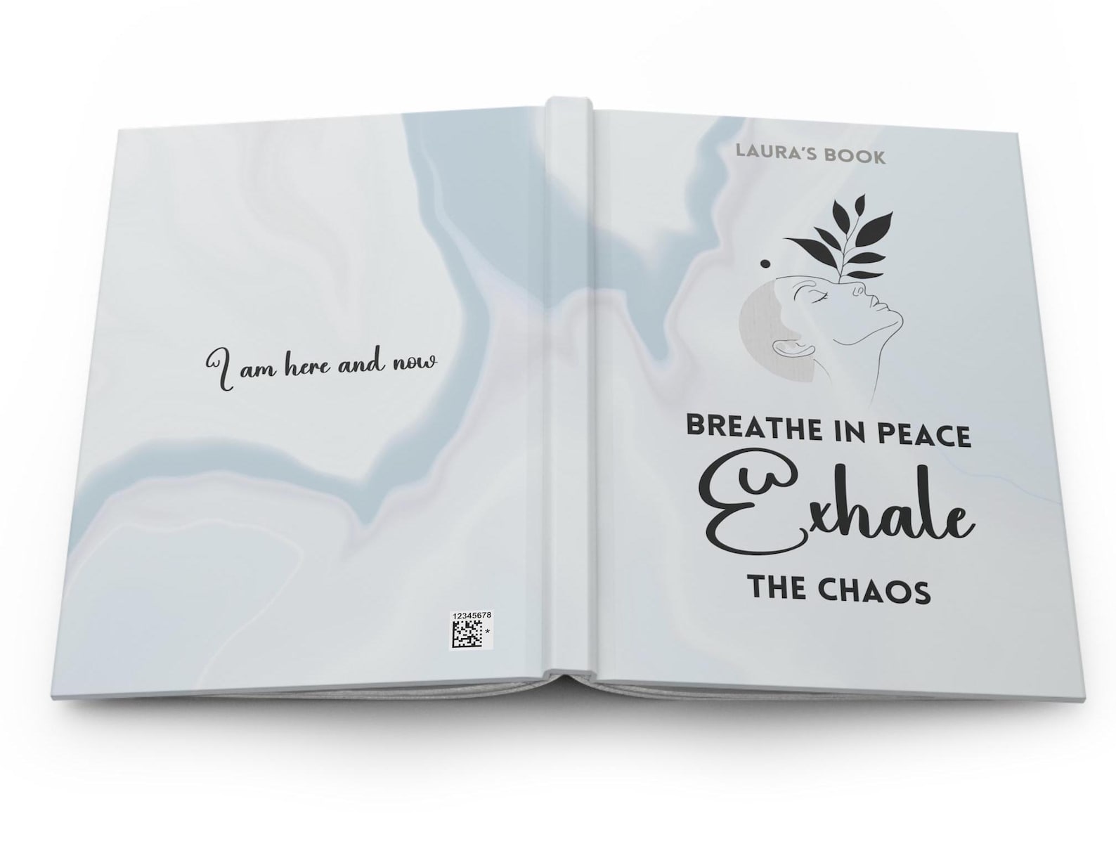 Personalized Mental Health Notebook - 'I Am Here and Now' - Mindfulness ...