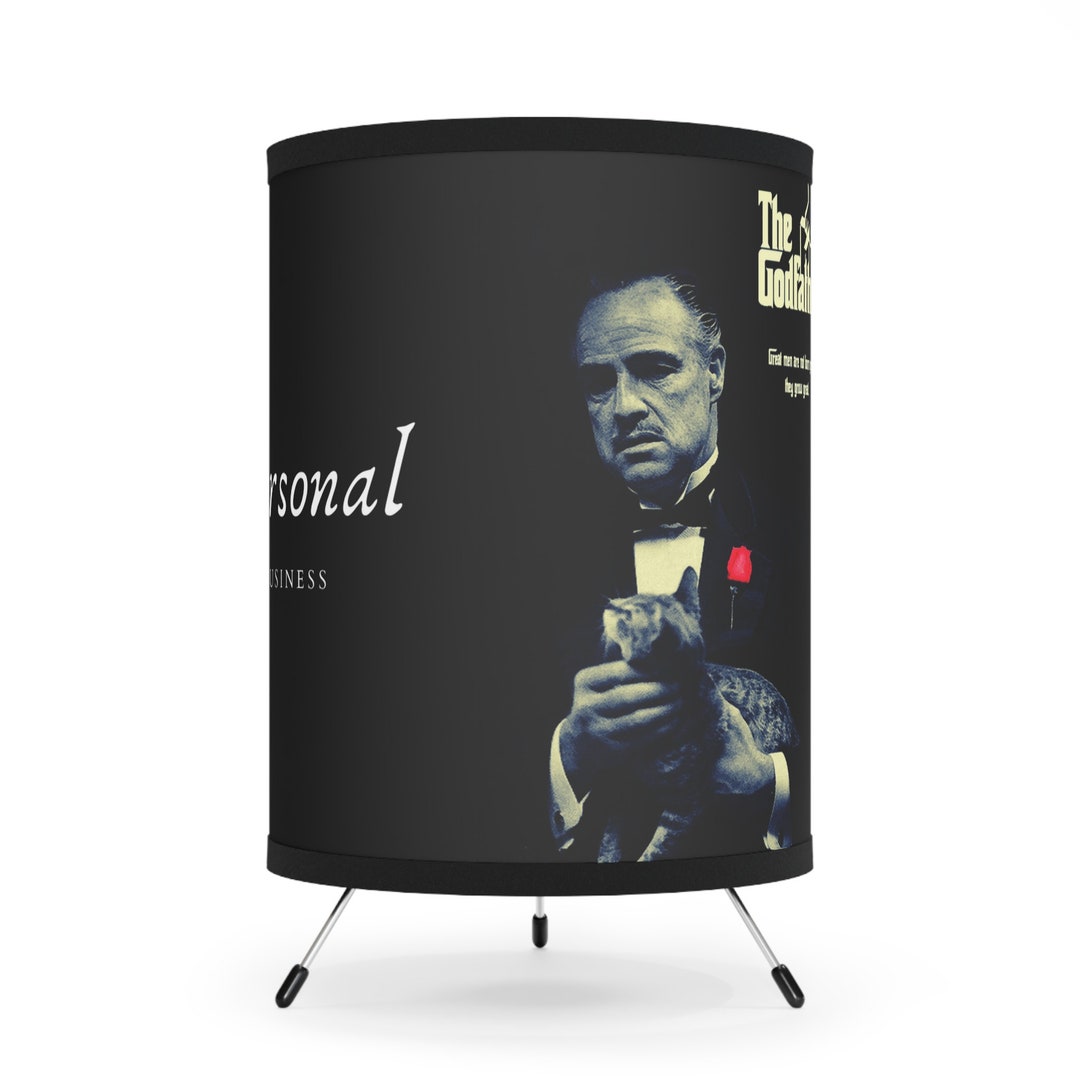 Classic 70s Crime Film Tripod Lamp, Iconic Mafia Movie Art Lamp ...