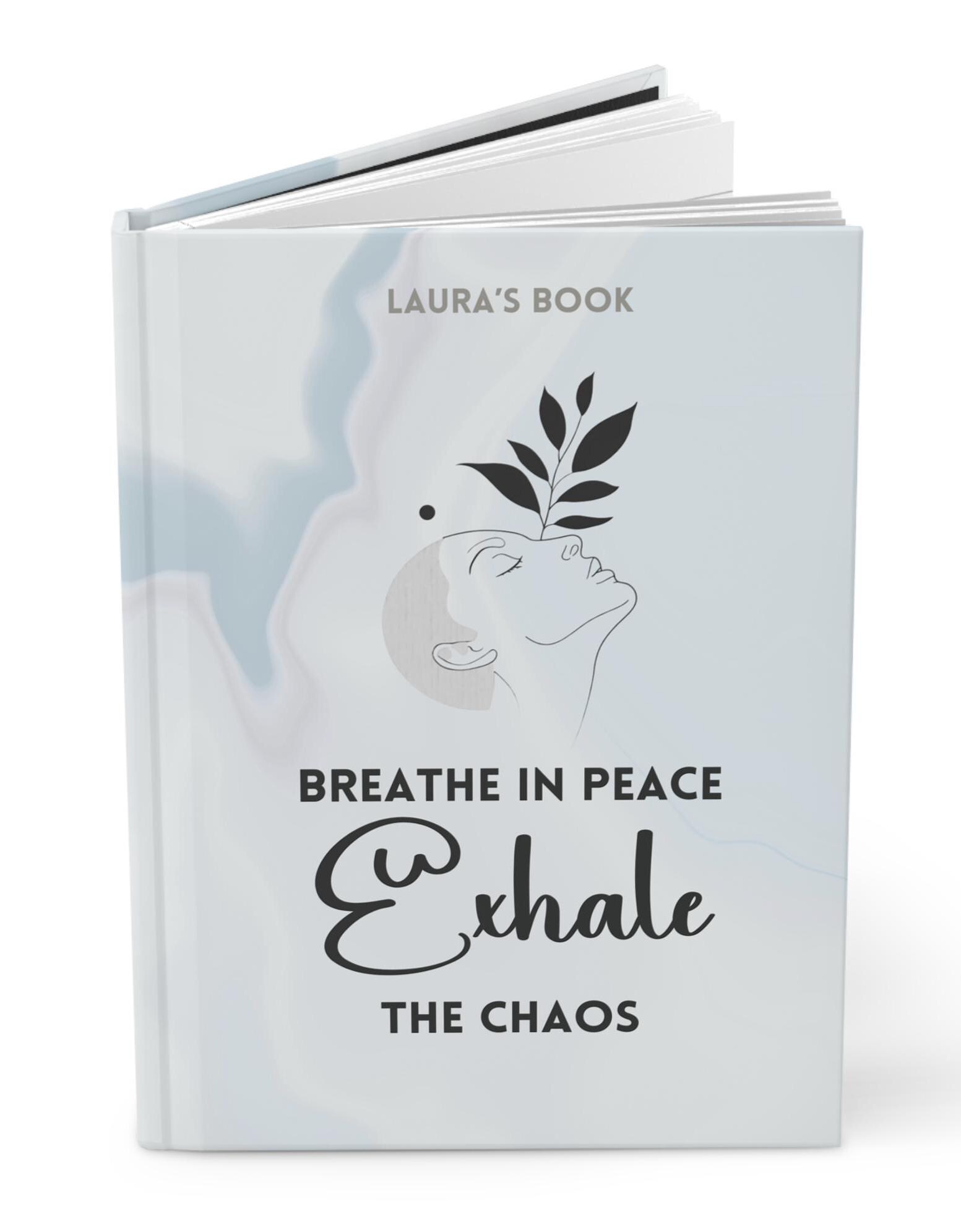 Personalized Mental Health Notebook - 'I Am Here and Now' - Mindfulness ...