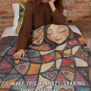 Romantic Proposal Sherpa Blanket, Marriage Proposal Artistic Blanket ...