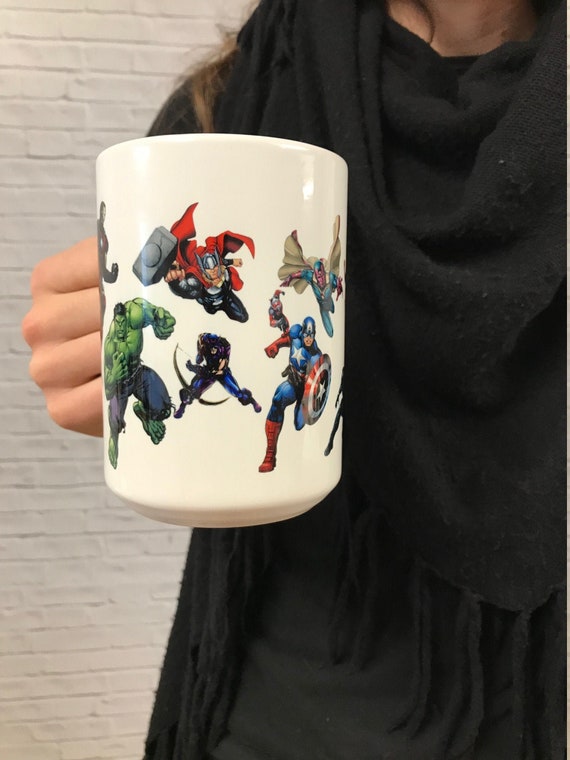 Marvel Mug/15 Oz/the Avengers/superhero Movies/iron Man/ - Etsy